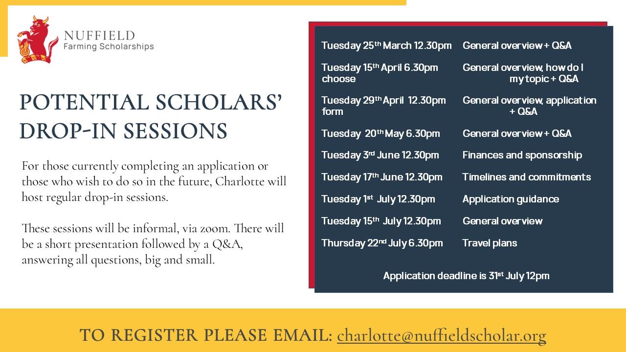 Nuffield Calendar | Nuffield Farming Scholarships